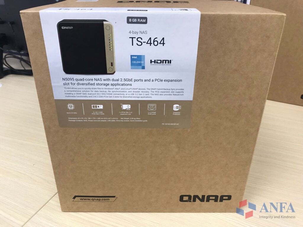 ĐÁNH GIÁ QNAP NAS TS-464-8G | ANFA